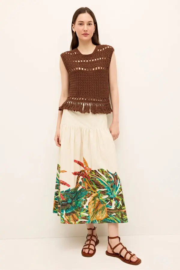 MARIE OLIVER Louise Midi Skirt - Paradise