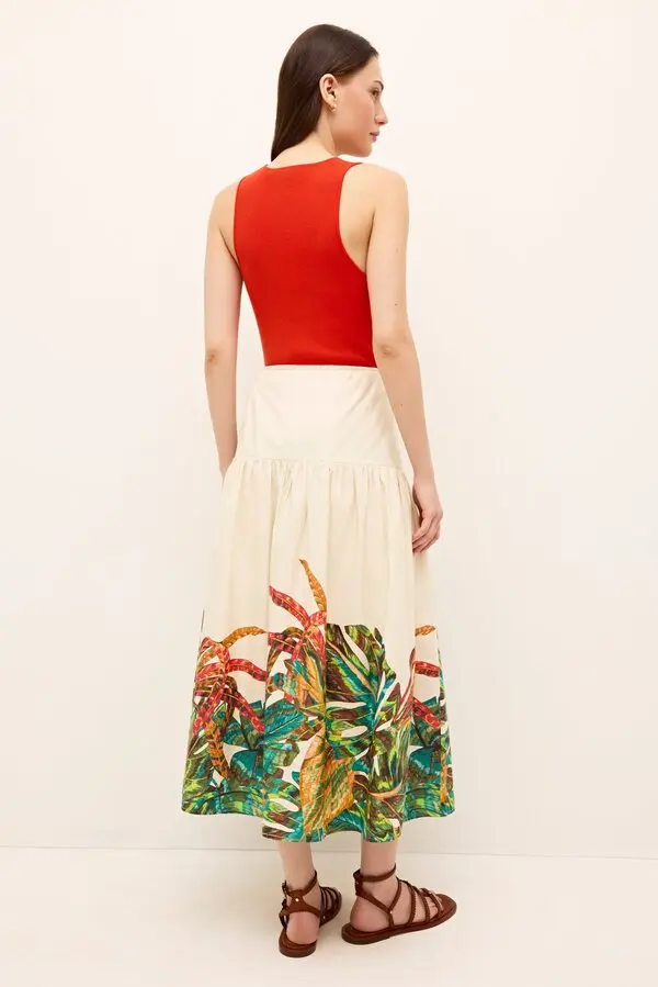 MARIE OLIVER Louise Midi Skirt - Paradise