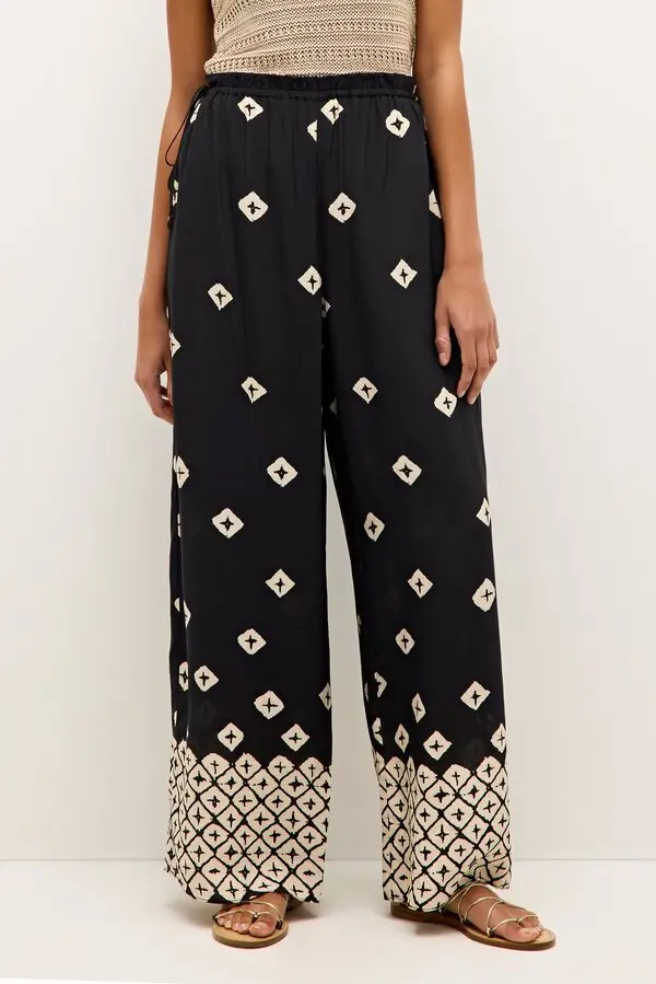 MARIE OLIVER Solange Wide Leg Pant - Ceramic