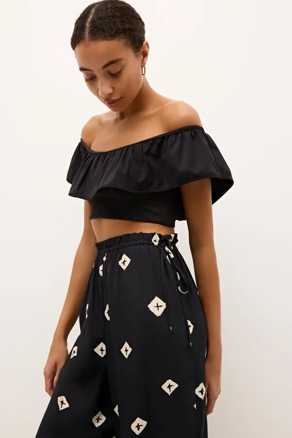 MARIE OLIVER Solange Wide Leg Pant - Ceramic