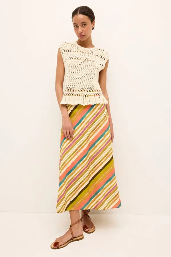 MARIE OLIVER Hatley Striped Skirt - Villa