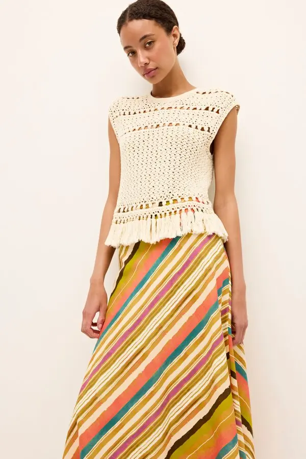 MARIE OLIVER Hatley Striped Skirt - Villa