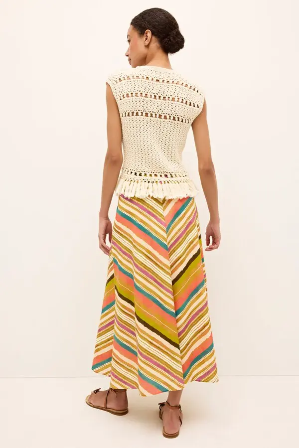 MARIE OLIVER Hatley Striped Skirt - Villa