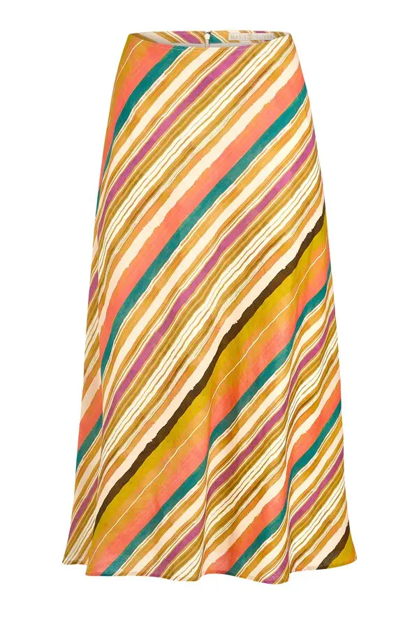 MARIE OLIVER Hatley Striped Skirt - Villa