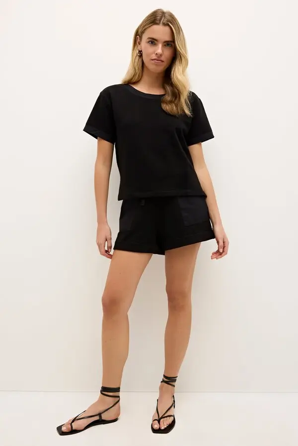 MARIE OLIVER Cohen Terry Cotton Crewneck Top