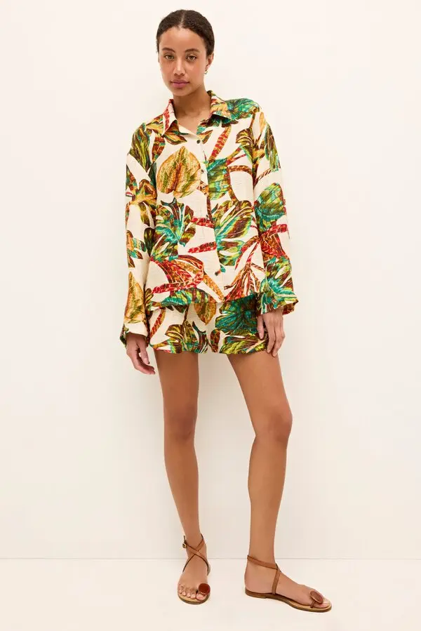 MARIE OLIVER Nico Beach Shirt - Jungle