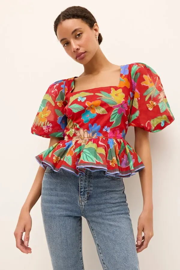 MARIE OLIVER Orla Top - Macaw