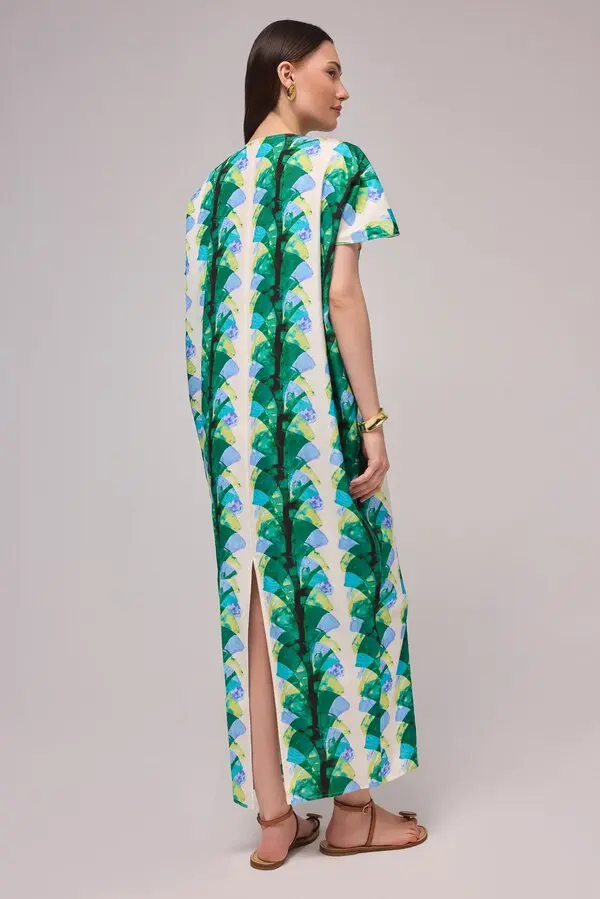 MARIE OLIVER Nina Printed Caftan - Gingko