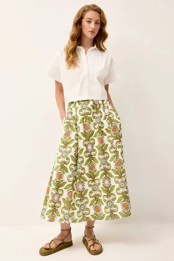 MARIE OLIVER Evelyn Crop Top - Optic