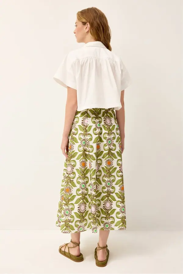 MARIE OLIVER Evelyn Crop Top - Optic