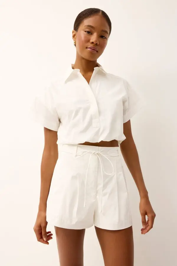 MARIE OLIVER Evelyn Crop Top - Optic
