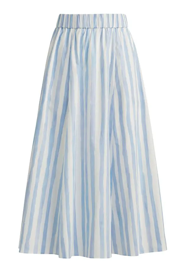MARIE OLIVER Sasha Striped Skirt - Agua