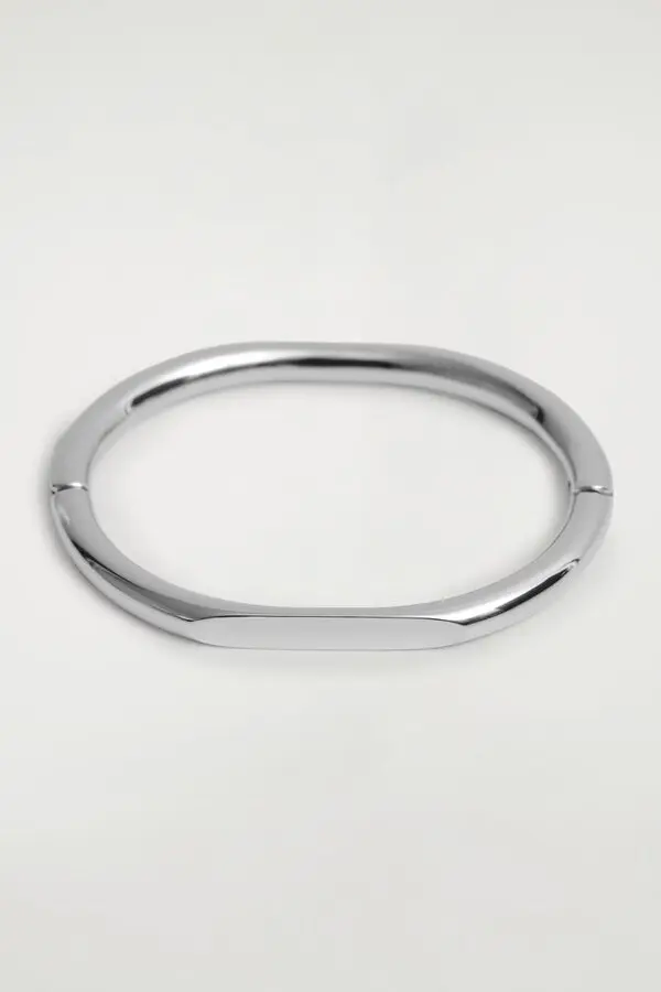 Cos Sculpted Bangle - Silver-coloured