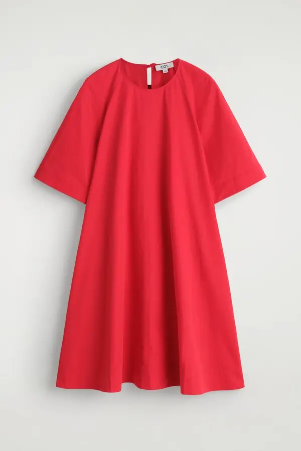 Cos Tie-back A-line Mini Dress - Red