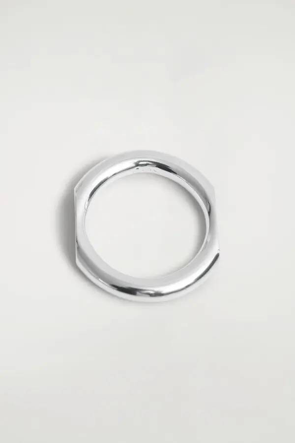 Cos Sculpted Silver-plated Ring - Silver-colored