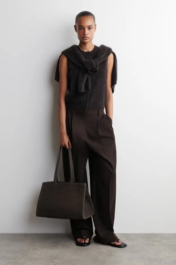 Cos Gallery Suede Tote Bag