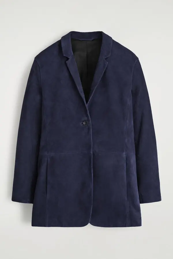 Cos Suede Single-breasted Blazer