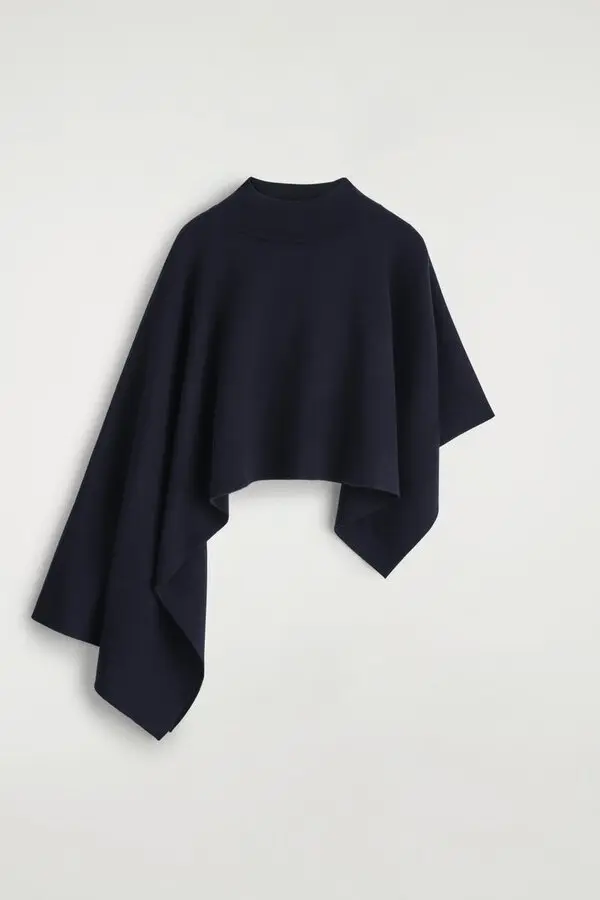 Cos Asymmetric Double-knit Wool Cape