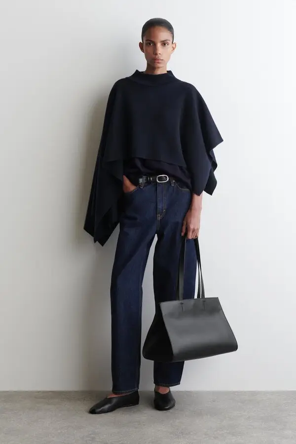 Cos Asymmetric Double-knit Wool Cape