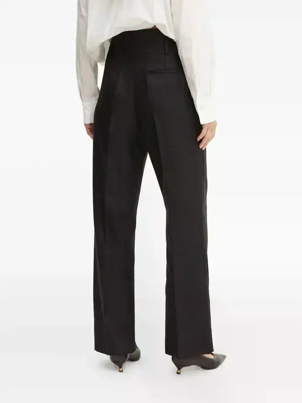 FORTE_FORTE Pleated High-waisted Trousers