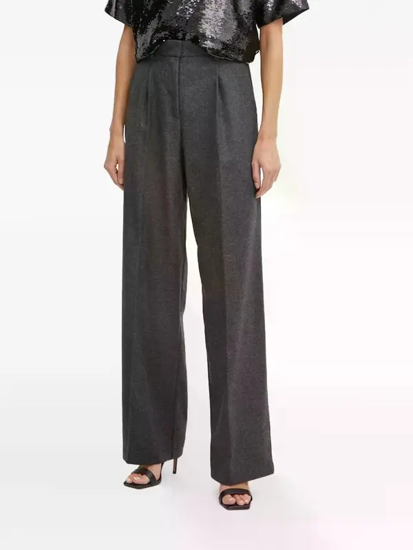 FORTE_FORTE Pleated Trousers - Grey