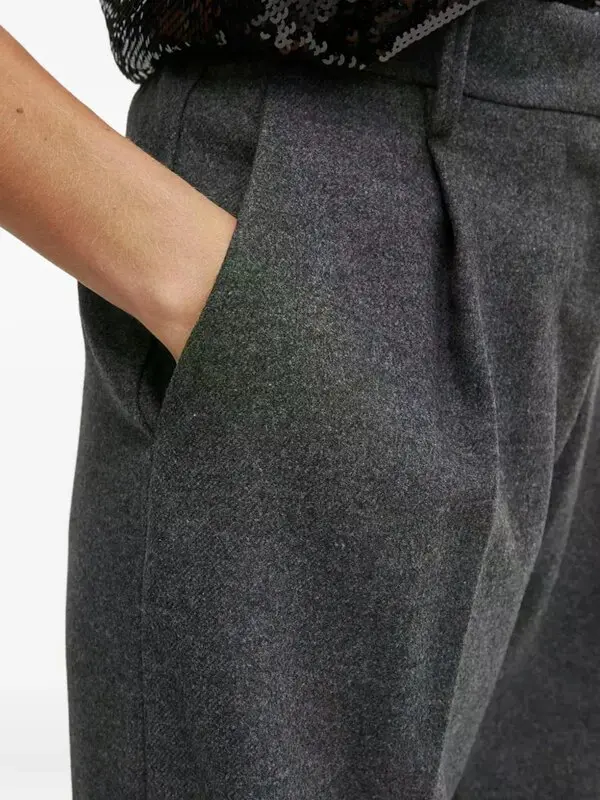 FORTE_FORTE Pleated Trousers - Grey