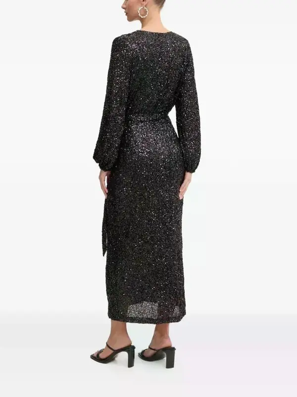 never fully dressed sequin wrap dress Never Fully Dressed - Silver Sequin Mini Vienna Wrap Dress