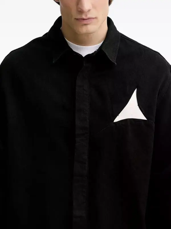 HELIOT EMIL Triangle-detail Shirt Jacket