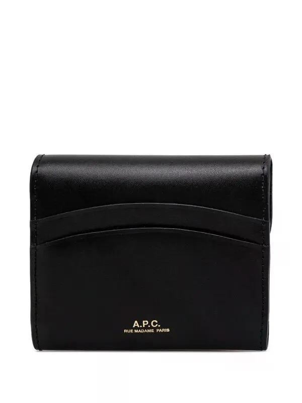 A.p.c. Grace Curved-flap Leather Wallet