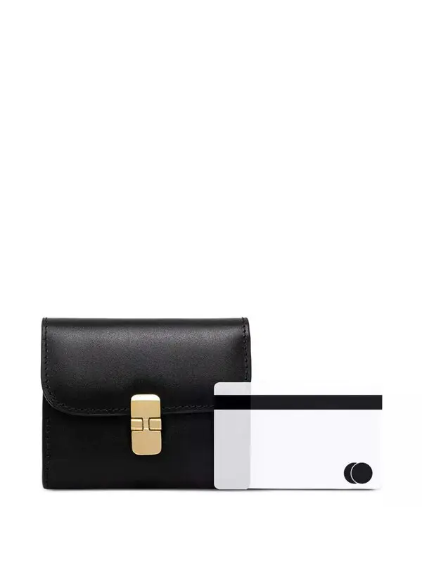 A.p.c. Grace Curved-flap Leather Wallet