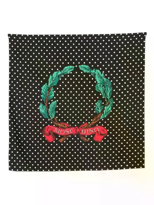 Moschino Polka-dot Scarf - Black