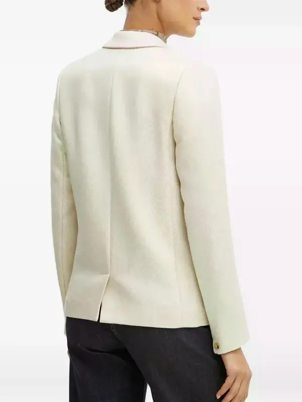 FORTE_FORTE Double-breasted Twill Blazer