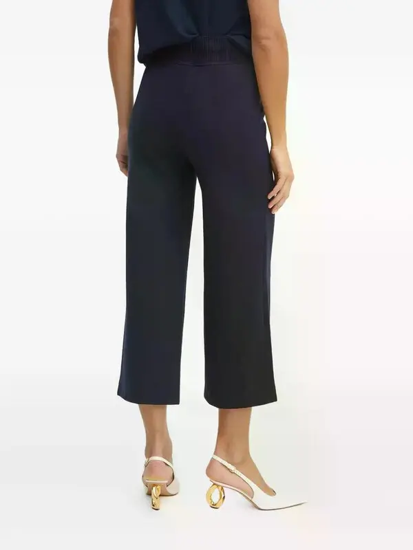 Luisa Spagnoli Ribbed Wide-leg Trousers