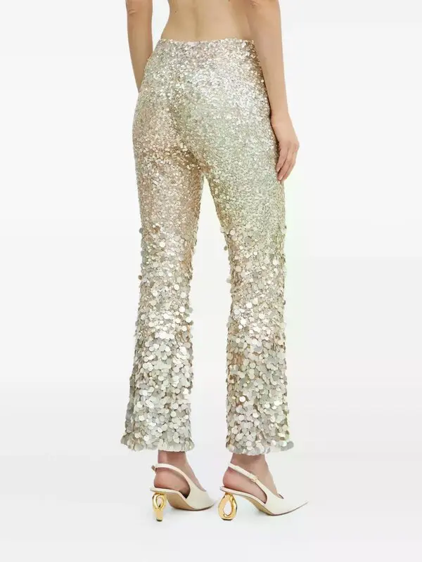 Luisa Spagnoli Sequin-embellished Flared Trousers