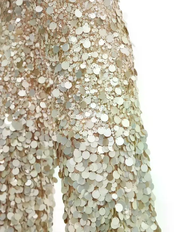 Luisa Spagnoli Sequin-embellished Flared Trousers