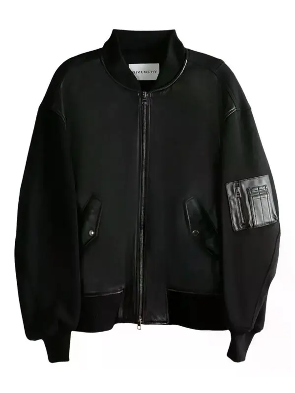 Givenchy Leather-paneled Bomber Jacket