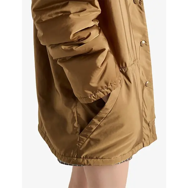 Prada Re-nylon Blouson Woven Jacket - Brown