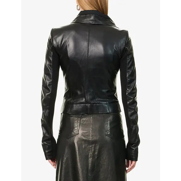 Rick Owens Classic Slim-fit Leather Biker Jacket