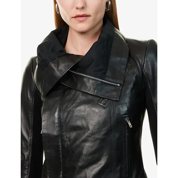 Rick Owens Classic Slim-fit Leather Biker Jacket