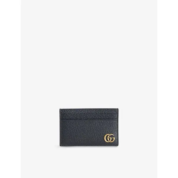 Gucci Gg Marmont Leather Card Case - Nero