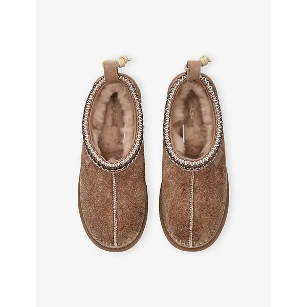 UGG Tasman Sheepskin-lined Suede Slippers