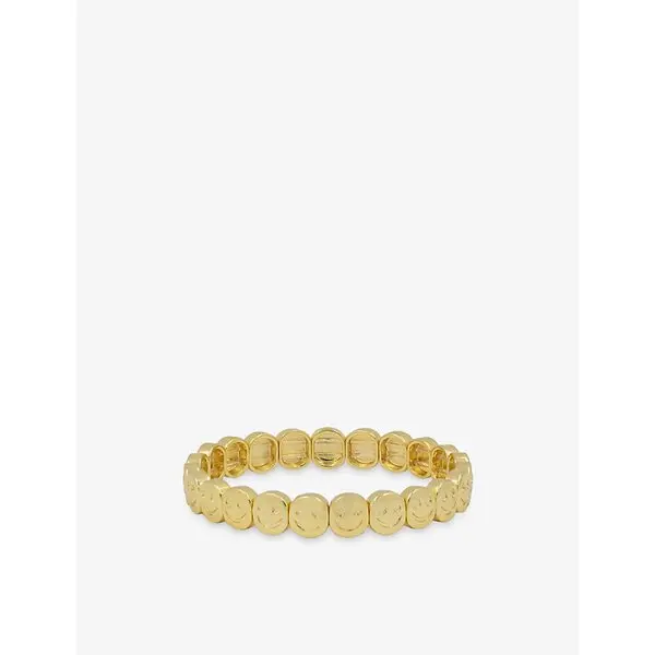 LISA GOZLAN The Classic Happy Face Bracelet - Yellow Gold