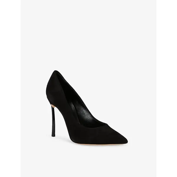 Casadei Blade 105 Suede Pumps