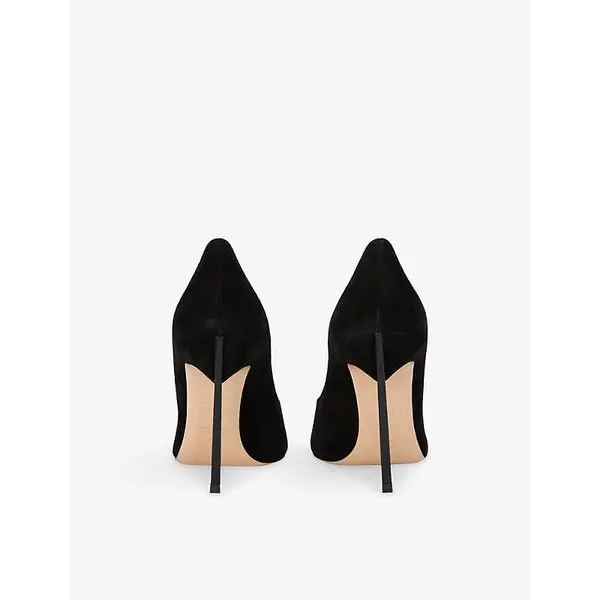 Casadei Blade 105 Suede Pumps
