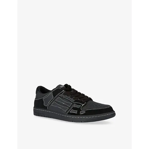 Amiri Skel Low Leather Trainers - Black