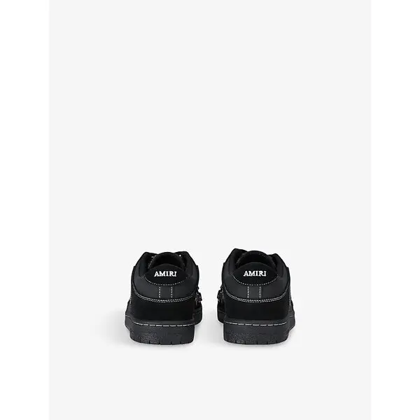 Amiri Skel Low Leather Trainers - Black