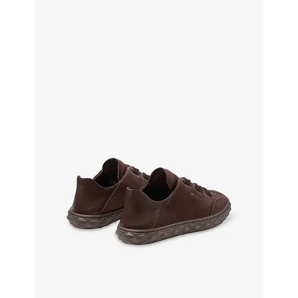 JIMMY CHOO Diamond Light Flex Suede Trainers - V Chocolate