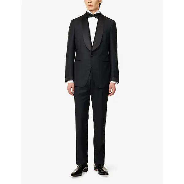TOM FORD Shawl-lapel Tapered-leg Master Evening Wool Suit