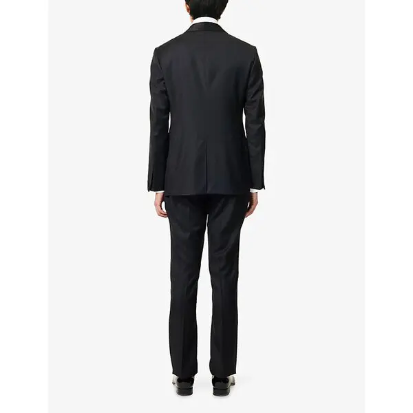 TOM FORD Shawl-lapel Tapered-leg Master Evening Wool Suit