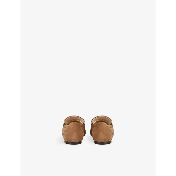 TOD'S Logo-hardware Suede Loafers